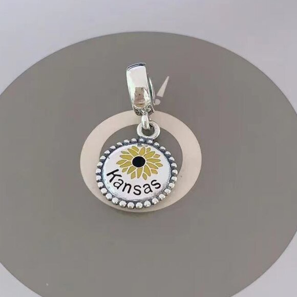 Pandora | Jewelry | Pandora Kansas City Sunflower Exclusive Dangle ...
